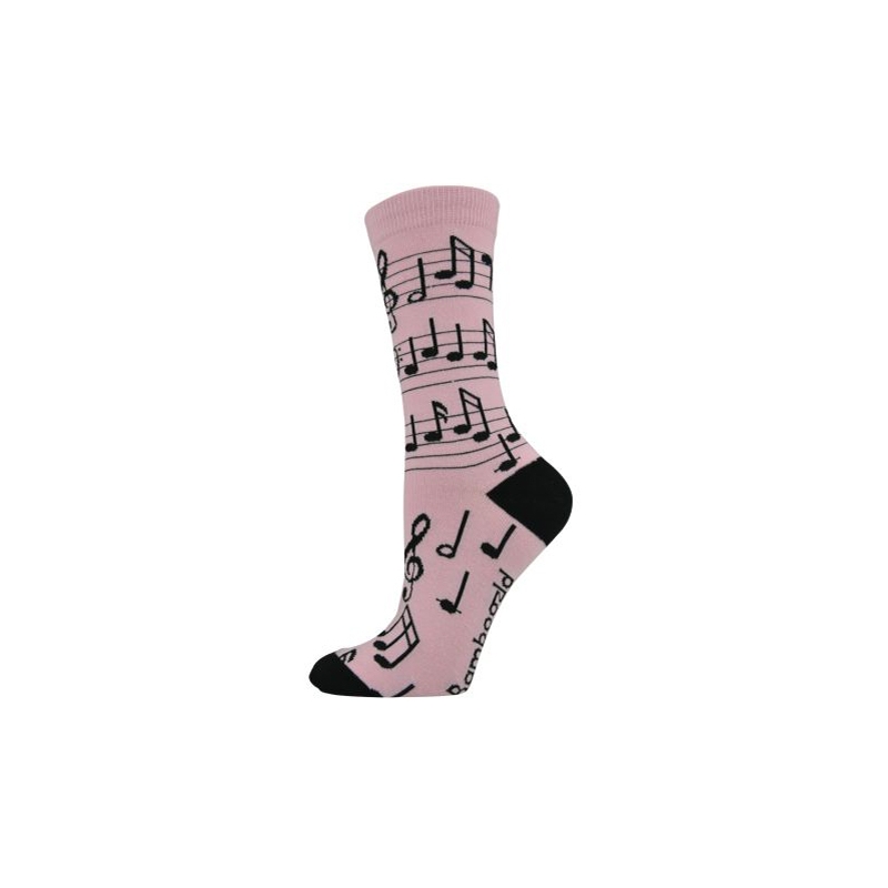 Womens Musical Notes Bamboo Socks