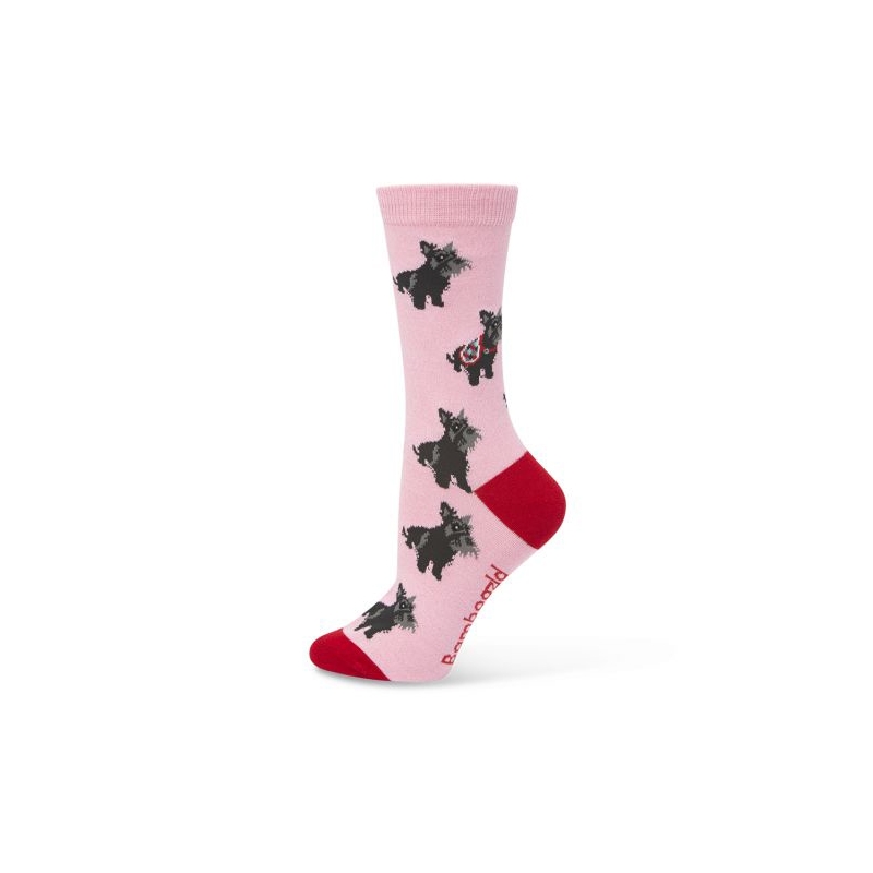 Womens Scotty Dog Bamboo Socks