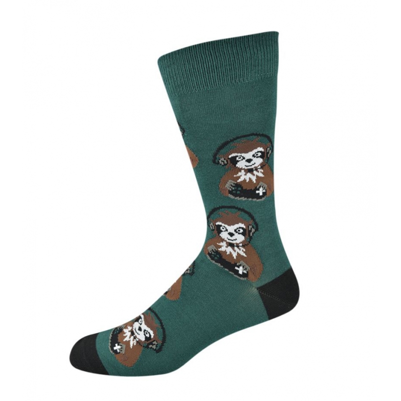 Mens Sloth Gamer Bamboo Socks